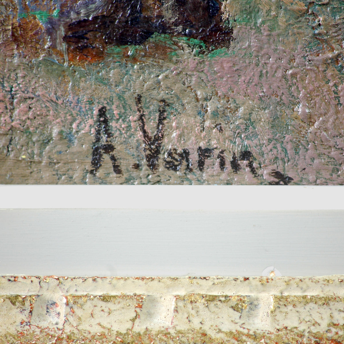 Oil on canvas, Street Market Scene, signed A. Varin, France, c.1880 ...